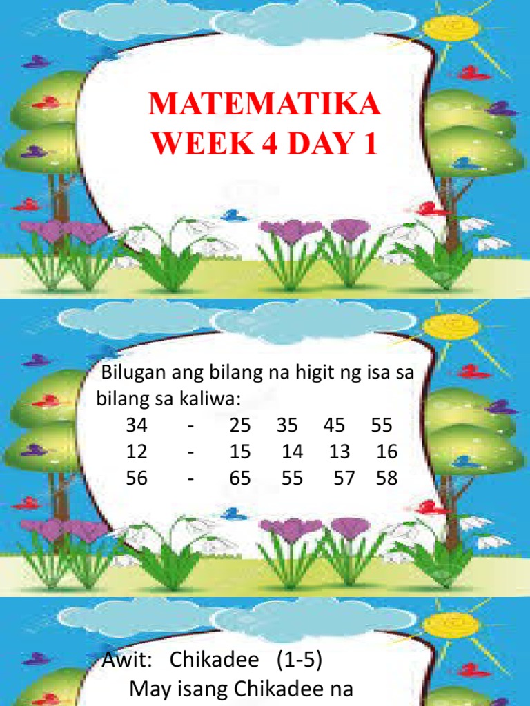 WEEK 4 MATH Day 1 5 | PDF