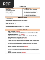 CVC Lesson Plan: Applicable For All CVC Words To Practice | PDF ...