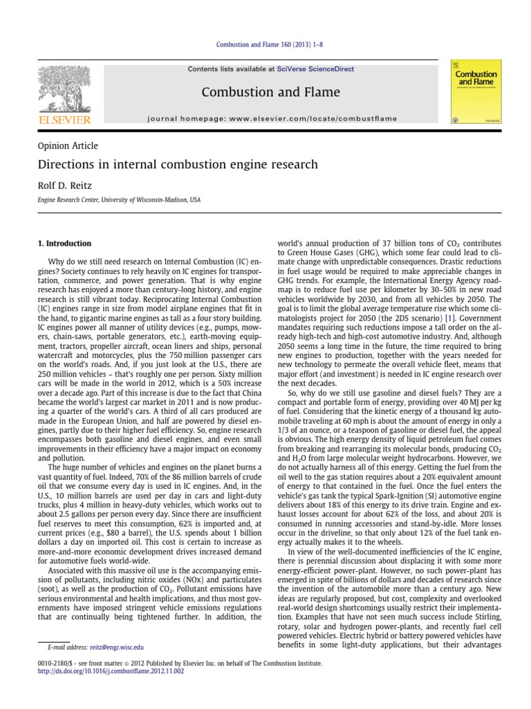 Advances in Internal Combustion Engine Research | PDF | Combustion ...