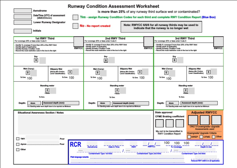 RCA Worksheet Wet Condition Fillable PDF | PDF | Civil Engineering ...