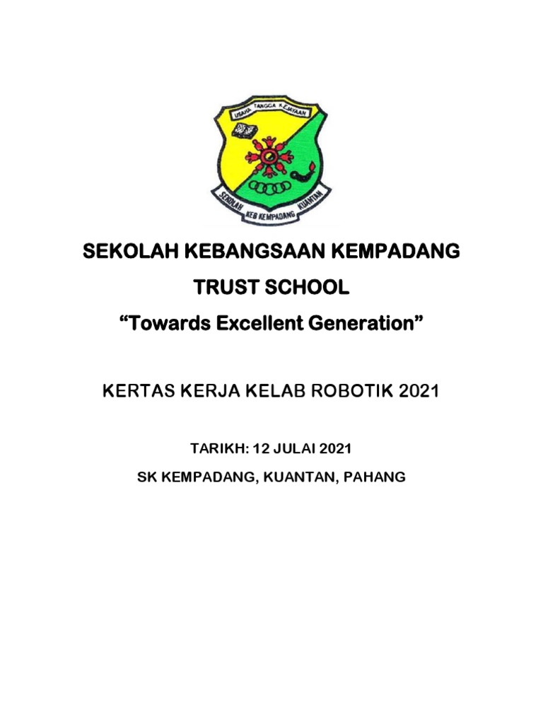 Kertas Kerja Kelab Robotik | PDF