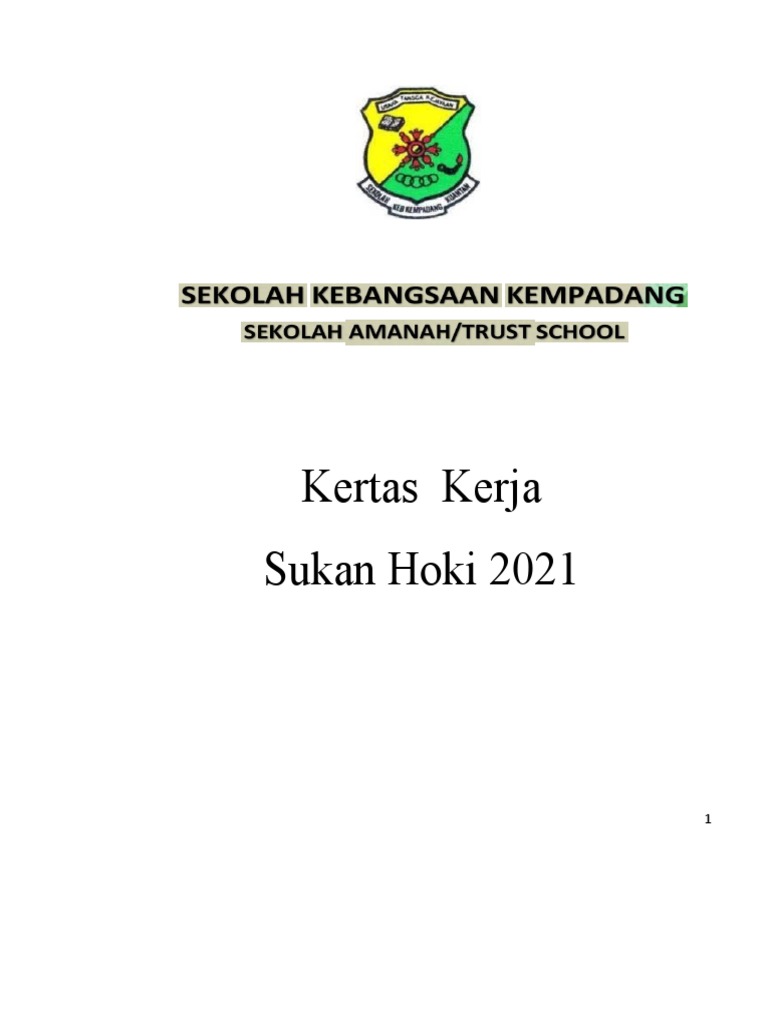 Kertas Kerja Hoki 2021 | PDF