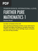 Edexcel IAL Pure Mathematics 1 | PDF