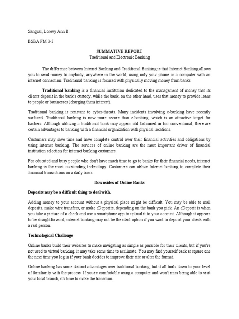 Summative Report and Reaction Paper - BSBA FM 3-3 Sangcal, Lorevy Ann | Download Free PDF ...