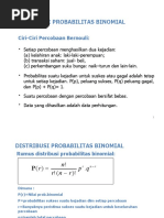Tabel Distribusi Binomial Kumulatif | PDF