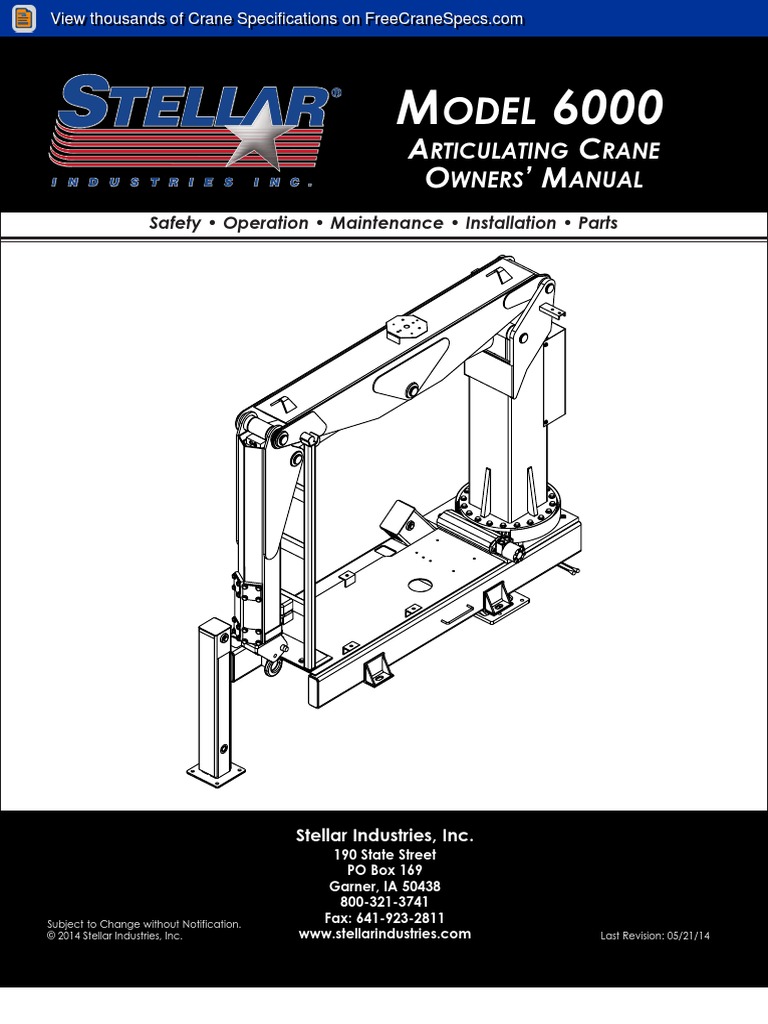 A C O ' M: Rticulating Rane Wners Anual | PDF | Crane (Machine ...