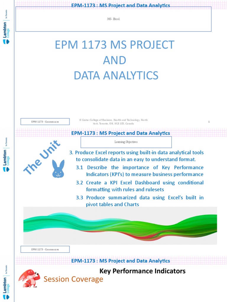 EPM 1173 - Day - 3-Unit - 3 - Excel-2 | PDF | Performance Indicator ...