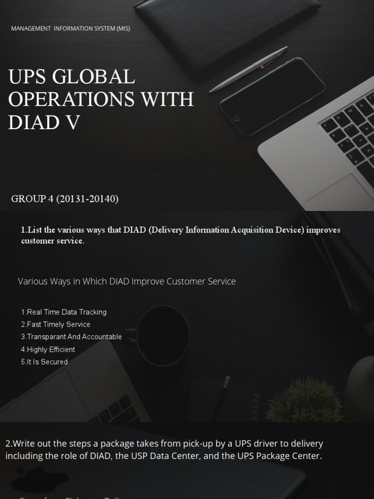 Group 4 - UPS - Case Study | PDF | Business | Technology & Engineering