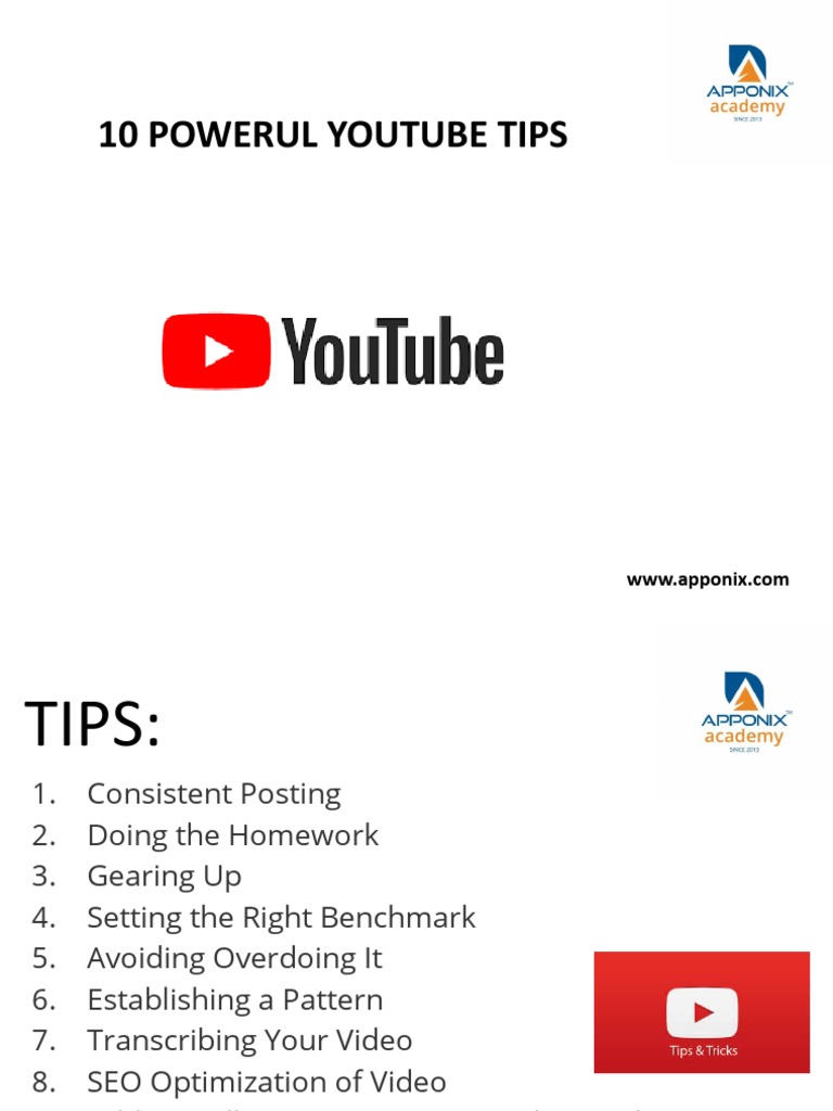 10 Youtube Tips | PDF | Business