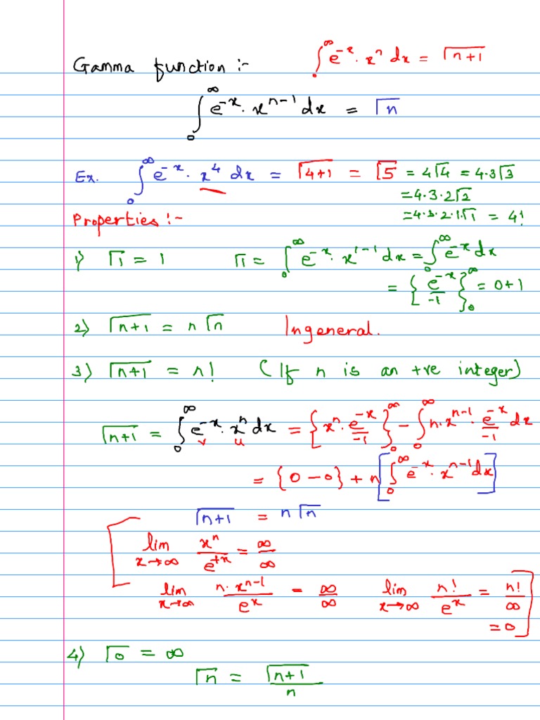 Gamma Function | PDF