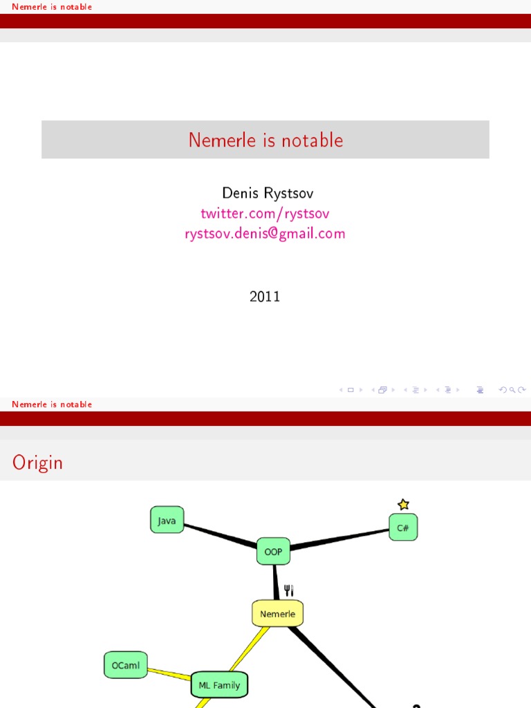 Nemerle Is Notable | PDF | C Sharp (Programming Language) | Macro ...
