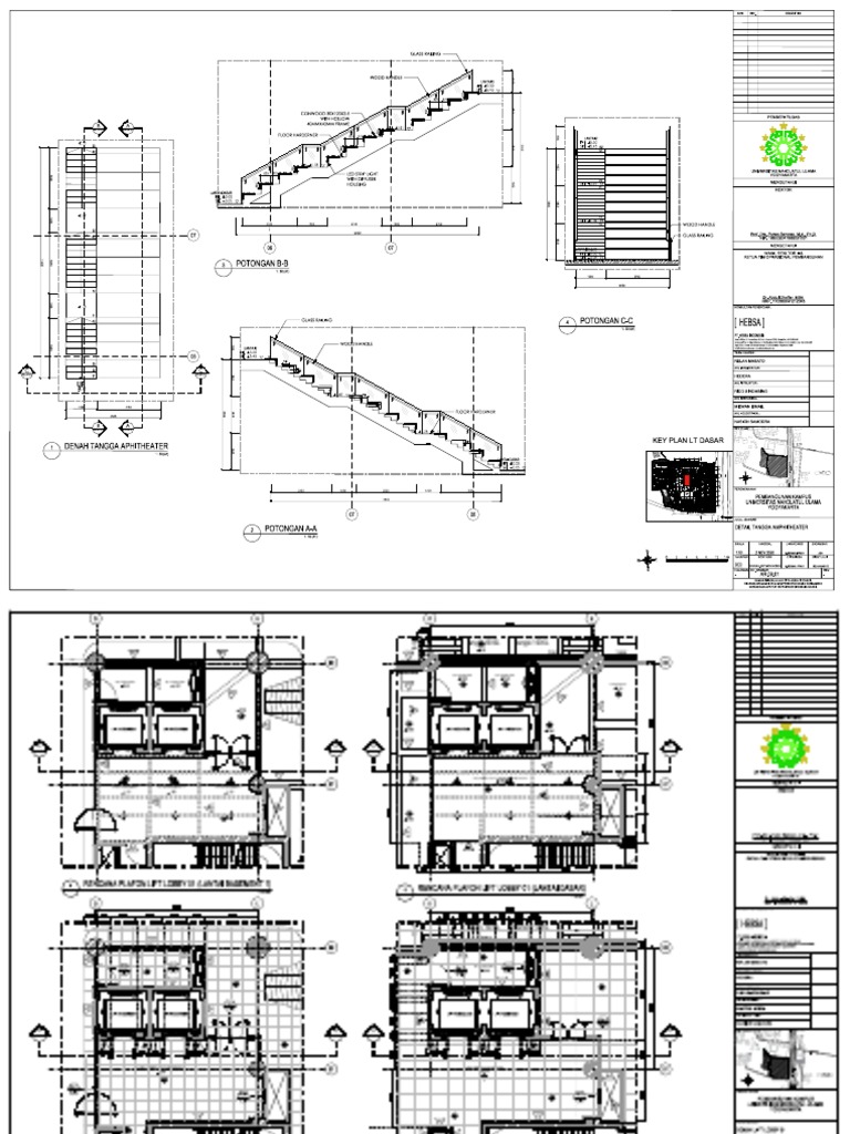 Ar.09 - Detail Tangga, Lobby Lift - Escalator | PDF