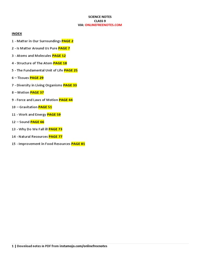 Class 9 Science E-Guide | PDF | Solution | Solubility