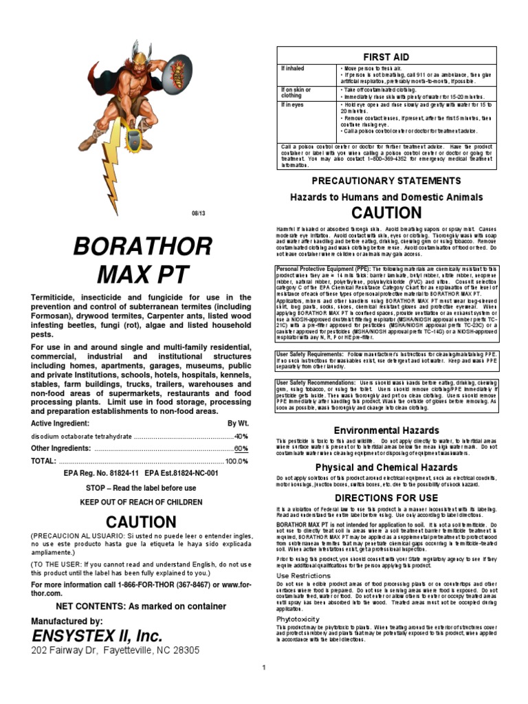 Borathor Max Pt Label Download Free Pdf Wood Personal Protective