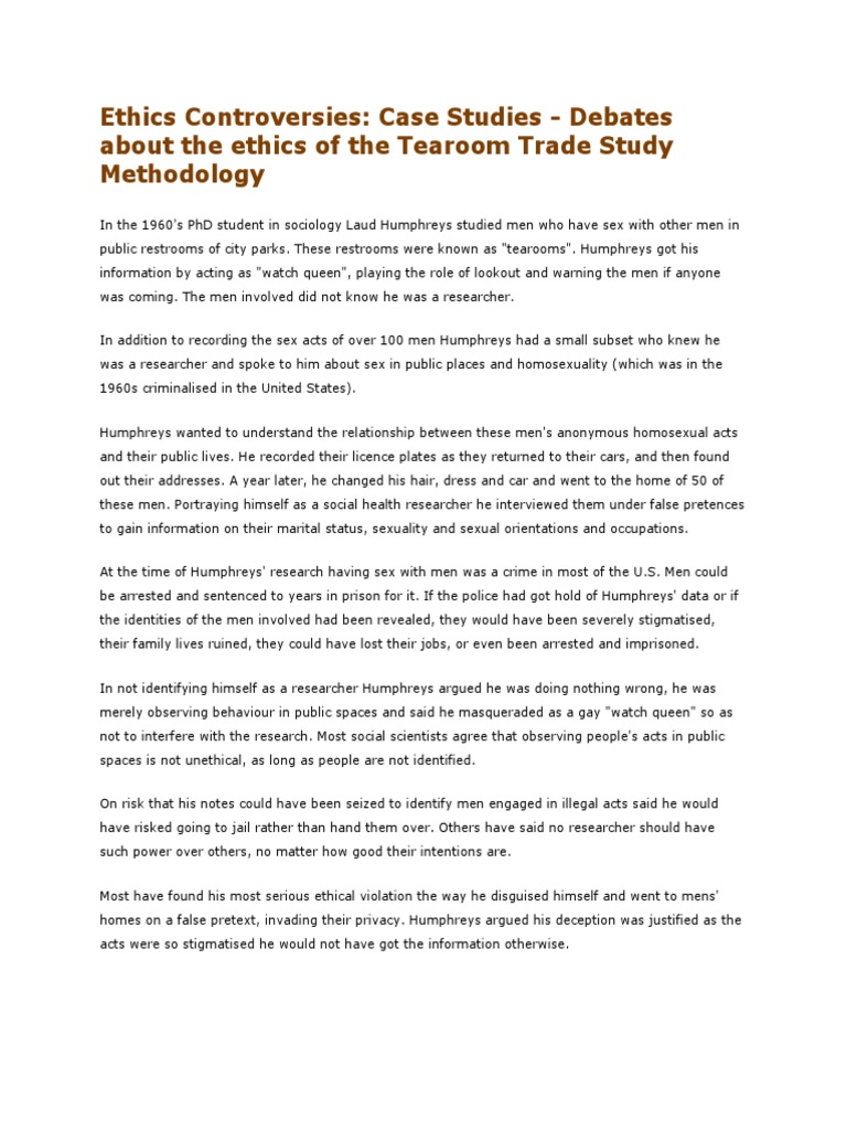 Ethics Controversies: Case Studies - Debates About The Ethics of The ...