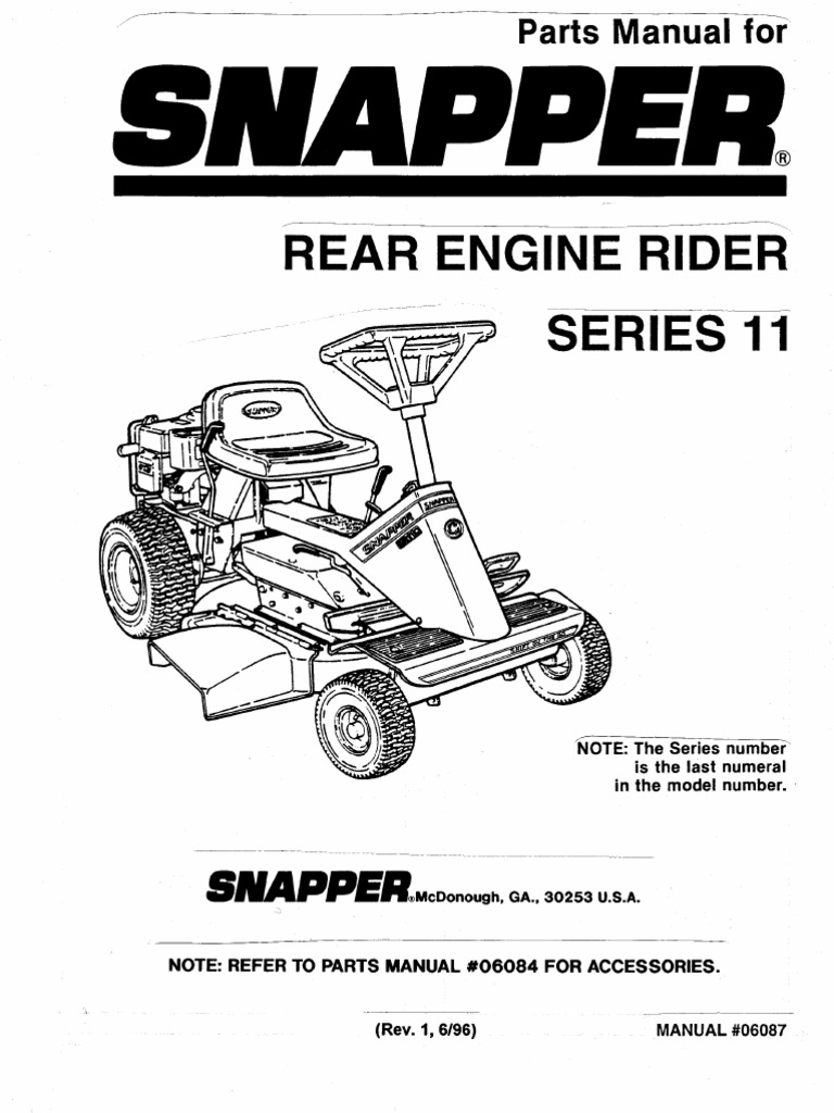 Snapper Parts Manual | PDF | Screw | Tire
