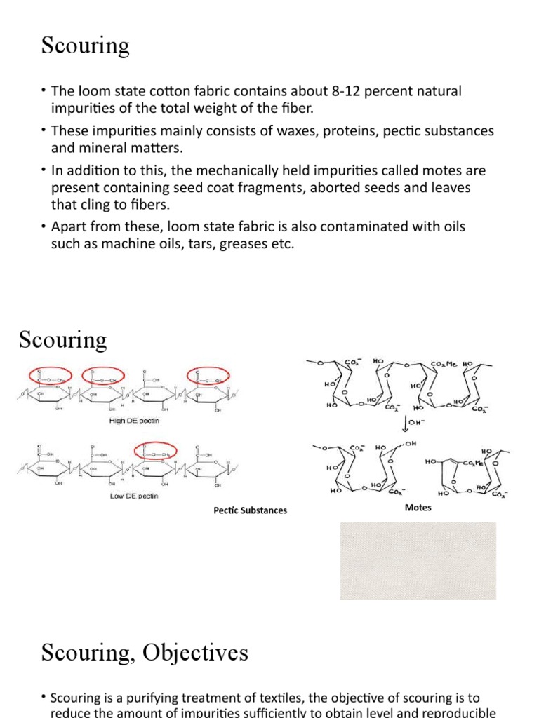 Scouring and Bleaching: Purifying Textiles | PDF | Dye | Emulsion