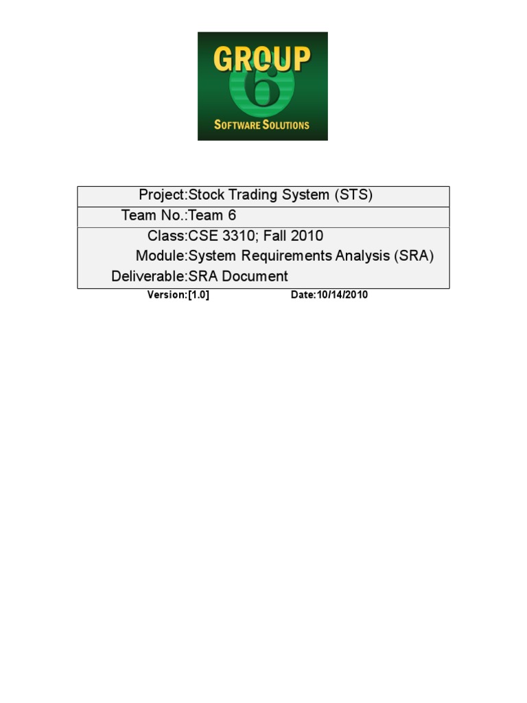 Group 6 SRA | PDF | Login | Password
