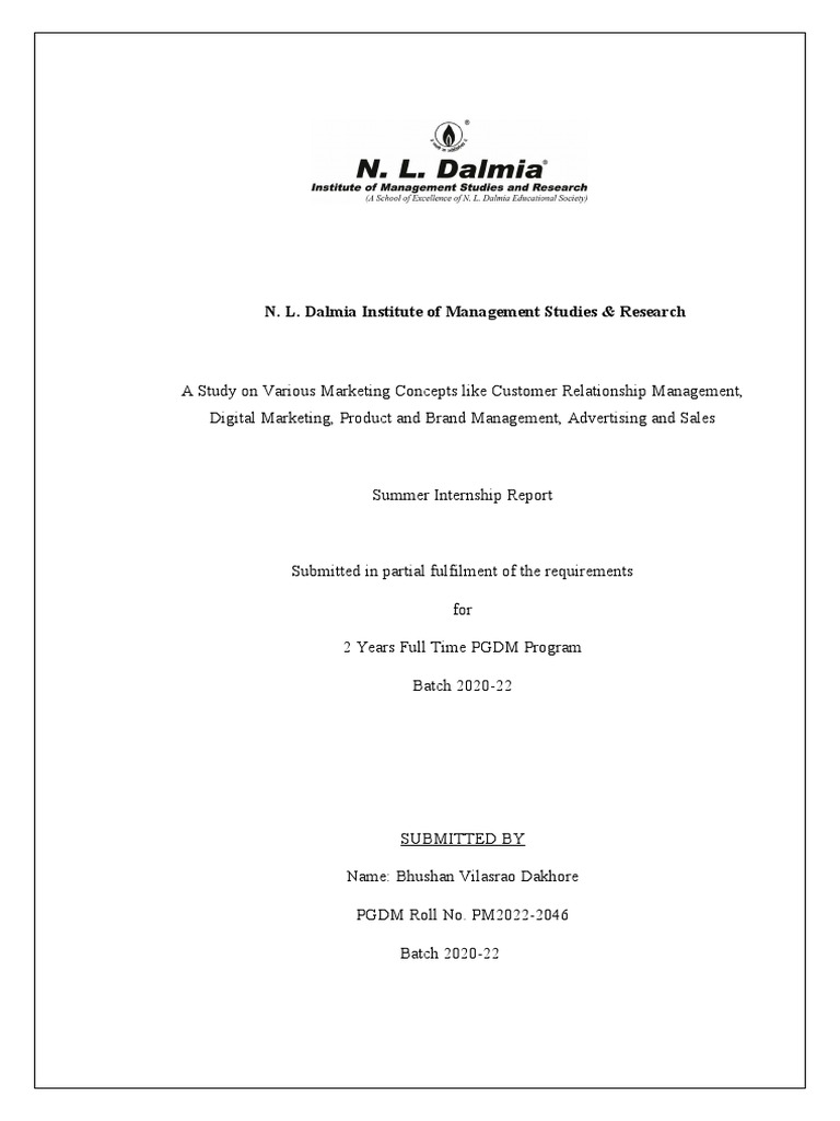 Outlook SIP Report | PDF | Marketing | Customer Relationship Management