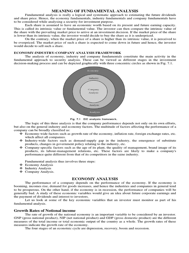 Economy-Industry-Company Analysis Framework | PDF | Recession | Investing