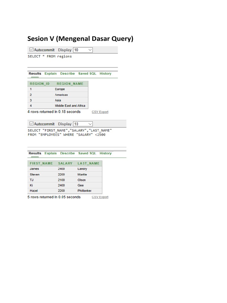 Dasar dan Lanjutan Query SQL | PDF | Metode & Bahan Ajar