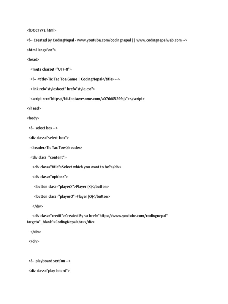 Tic Tac Toe | PDF | Array Data Structure | Software Development