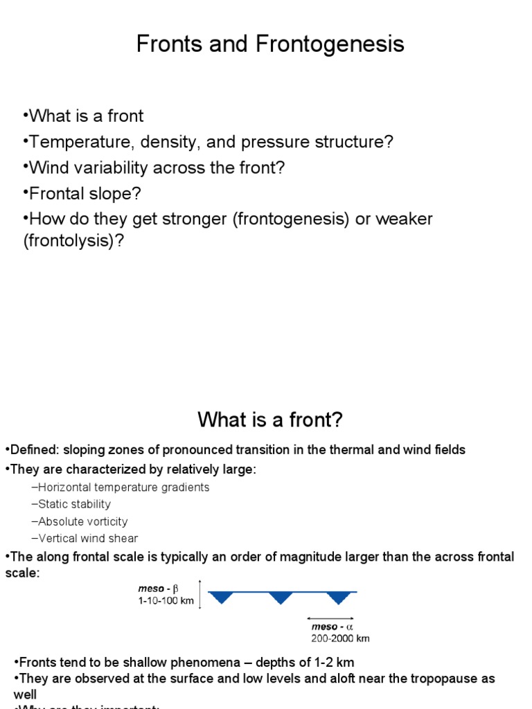 Fronts FG | PDF | Earth Sciences | Branches Of Meteorology