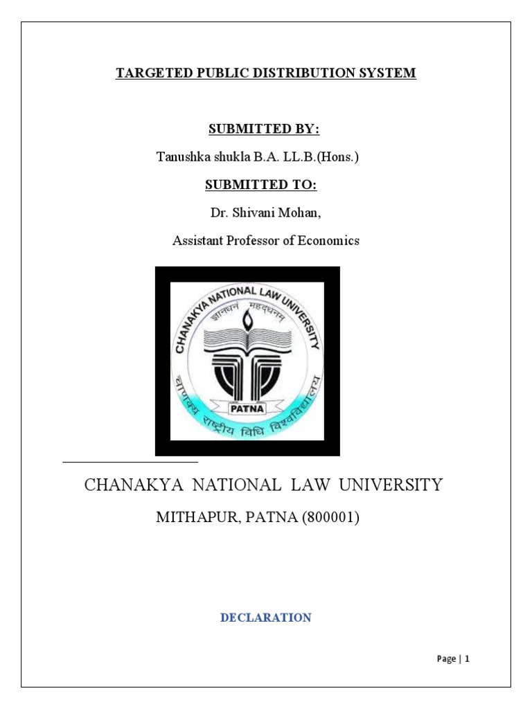 Targeted Public Distribution System | PDF | Economies | Poverty