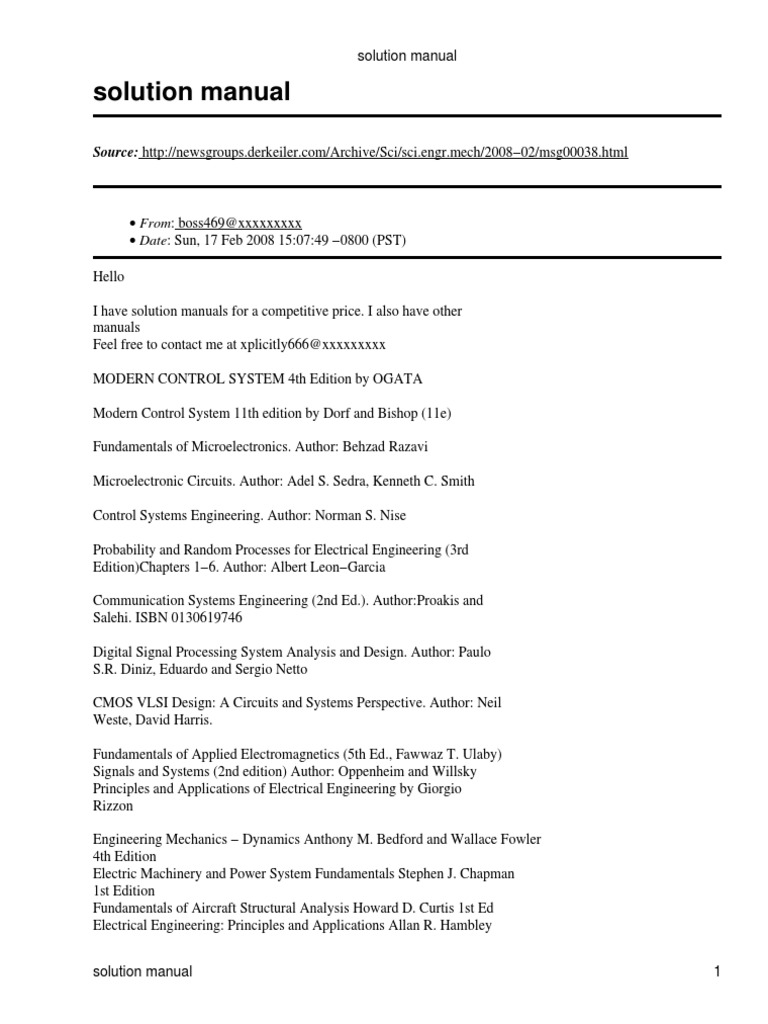 Microelectronics Solution Manual by Bahzad Razavi | PDF