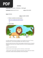 Secuencia Didáctica: El León y el Ratón | PDF | León | Fábula
