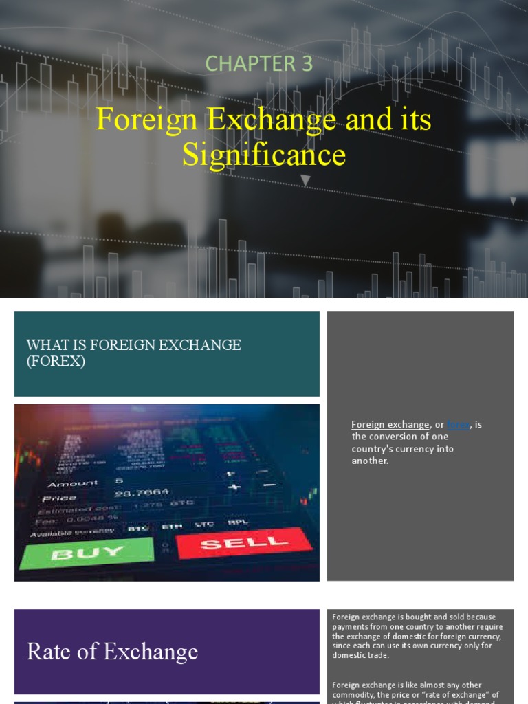 Chapter 3 Foreign Exchange and Its Significance | PDF | Foreign ...