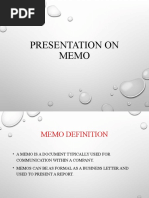 Memo Writing PPT Slides | PDF | Memorandum | Paragraph