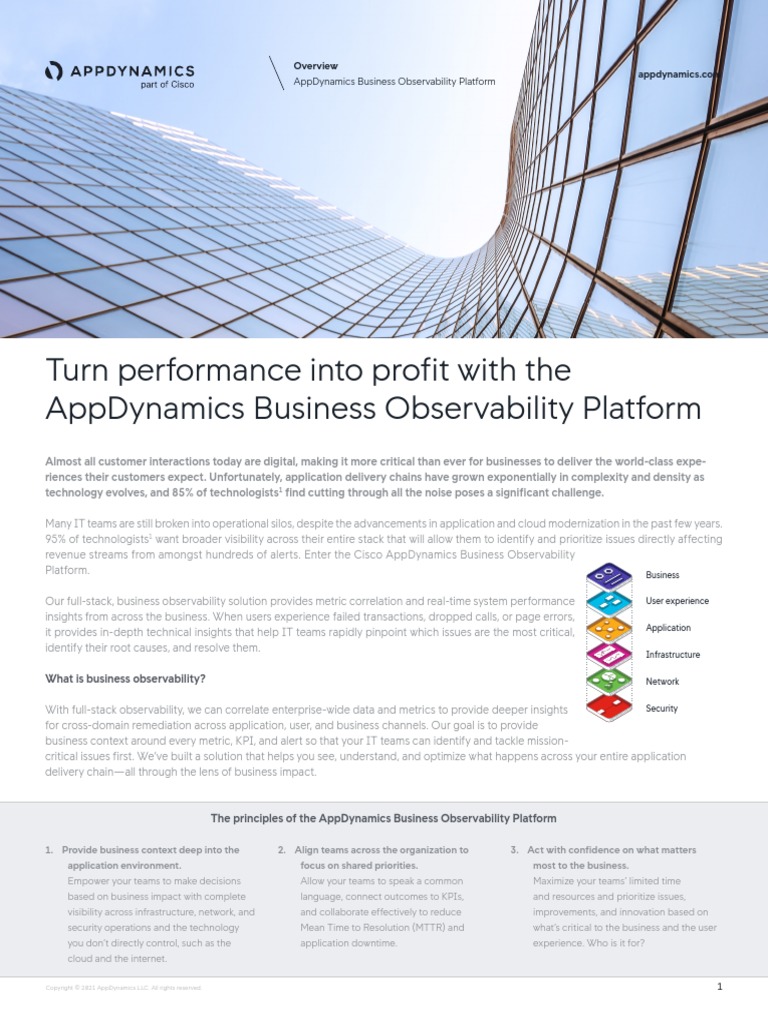 AppDynamics Observability Overview-V2a | PDF | Cloud Computing | Computing