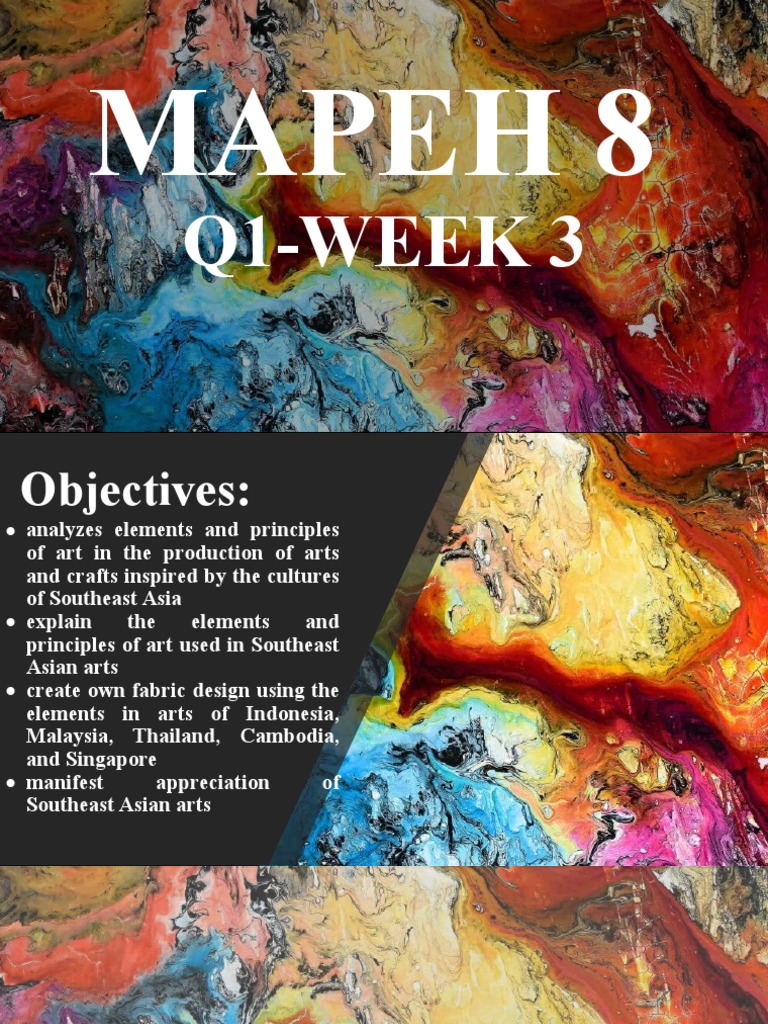 Mapeh 8: Q1-WEEK 3 | PDF | The Arts | Aesthetics