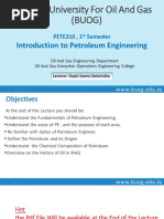 Introduction to Petroleum Engineering | PDF | Opec | Petroleum