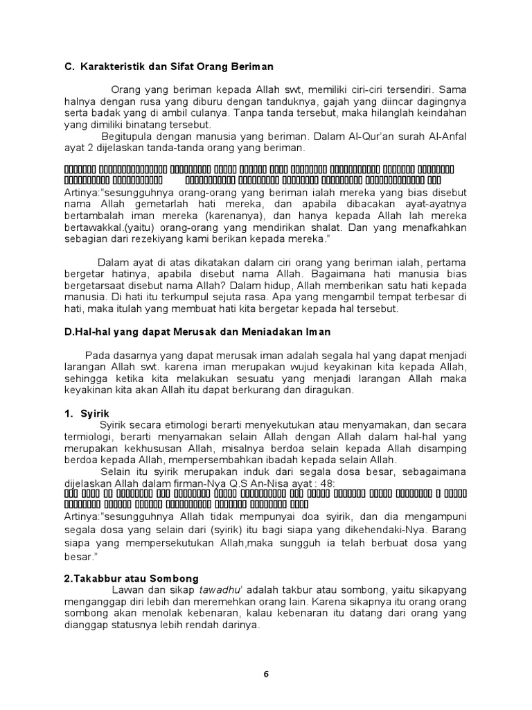 Karakteristik Orang Beriman dalam Islam | PDF | Agama & Spiritualitas