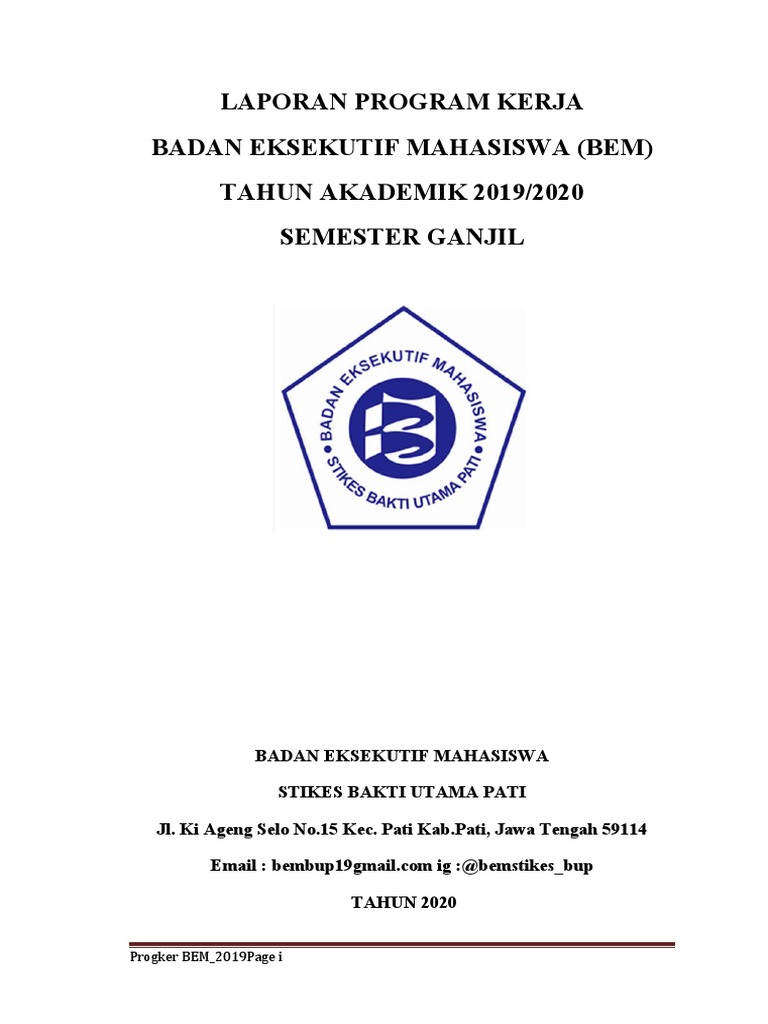 Laporan Proker SIE - KEROHANIAN BEM | PDF