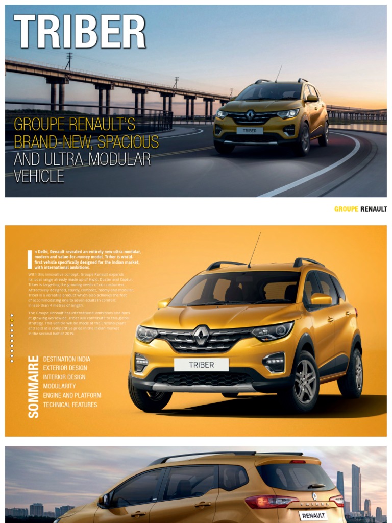 Groupe Renault'S Brand-New, Spacious: and Ultra-Modular Vehicle | PDF ...