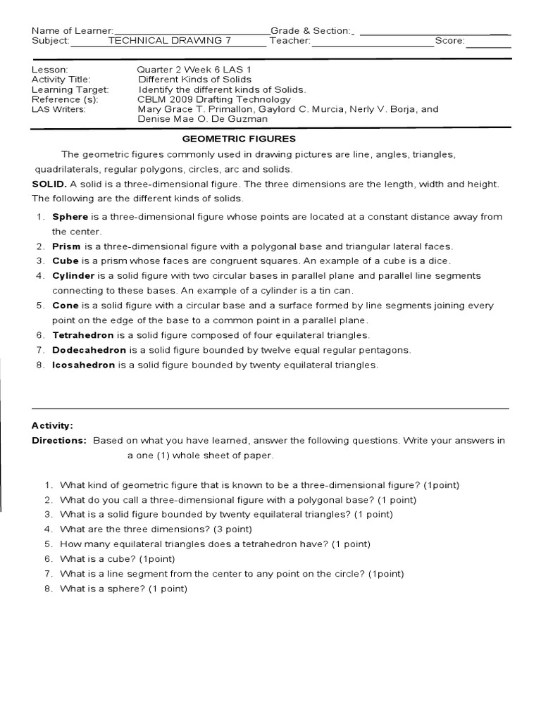 Identifying Different Types of Solids | PDF