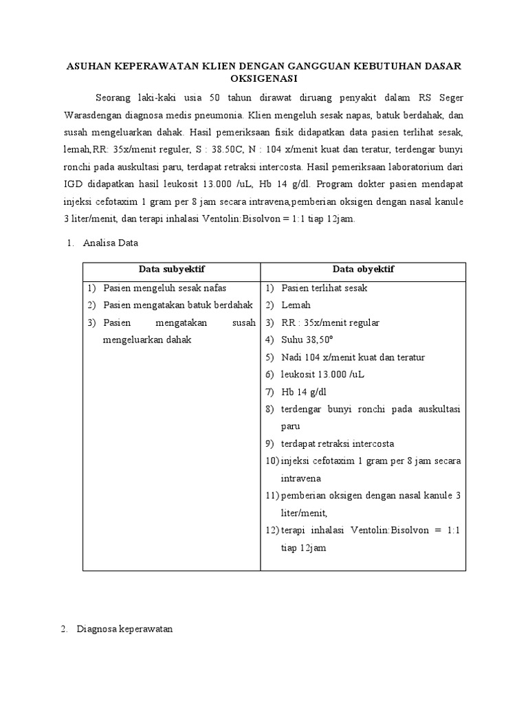 Askep Oksigenasi | PDF