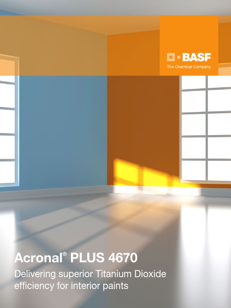 Acronal PLUS 4670: Delivering Superior Titanium Dioxide Efficiency For ...
