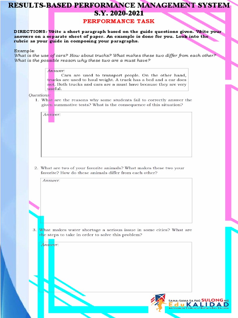 Performance Task | PDF | Business