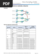 Packet Tracer: Situación de División en Subredes 1 | PDF | Dirección IP | Arquitectura de internet