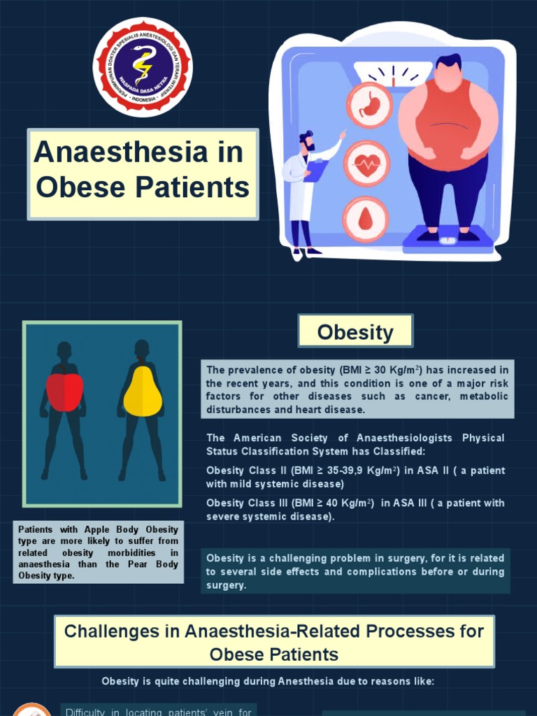 Anaesthesia in Obese Patients | PDF | Anesthesia | Surgery
