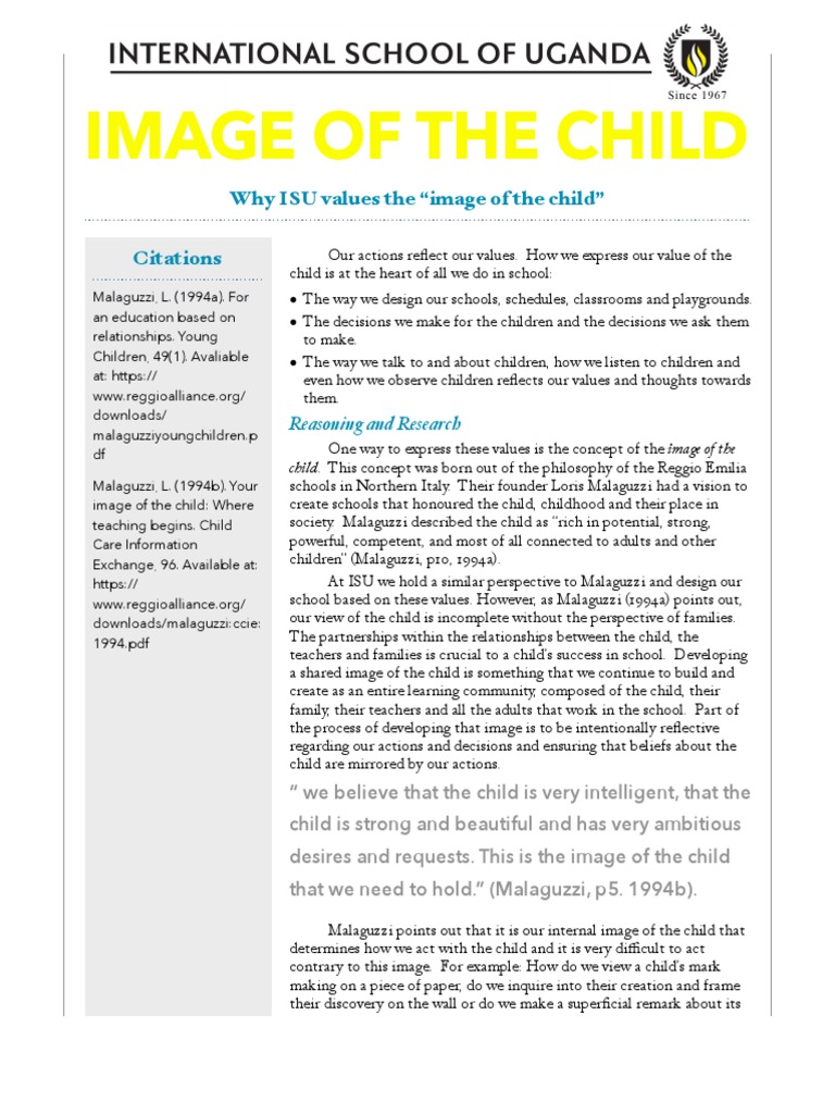WHY Image of The Child | PDF | Behavior Modification | Learning