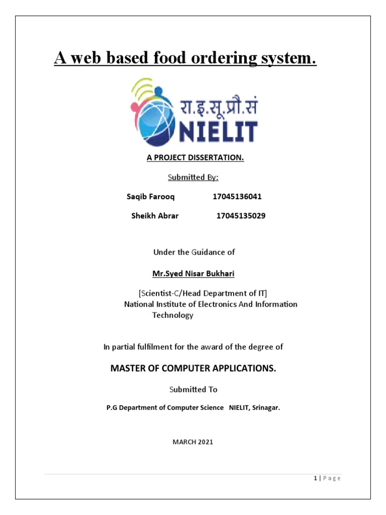 FoodiZone: Web Food Ordering System | PDF | Internet & Web | World Wide Web
