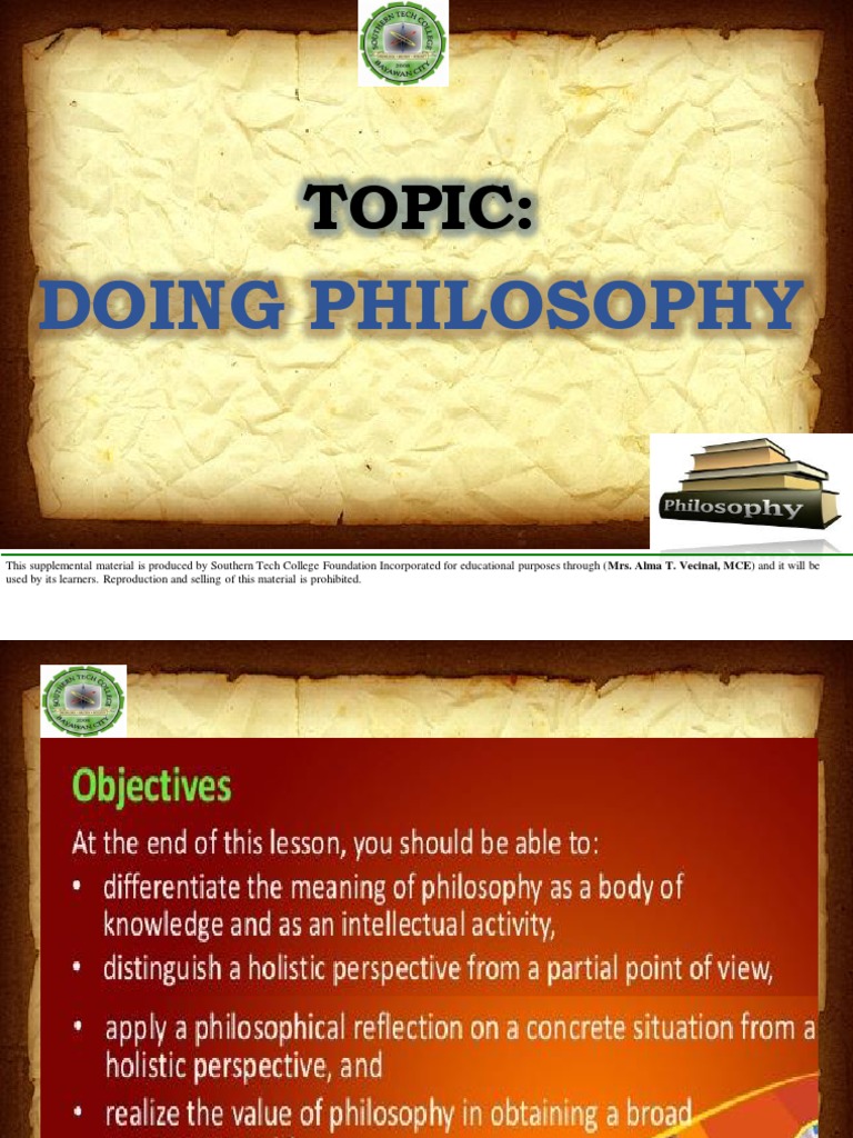 Doing Philosophy Process | PDF | Cognition | Learning