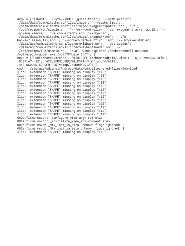 x86 Stderr | PDF | History