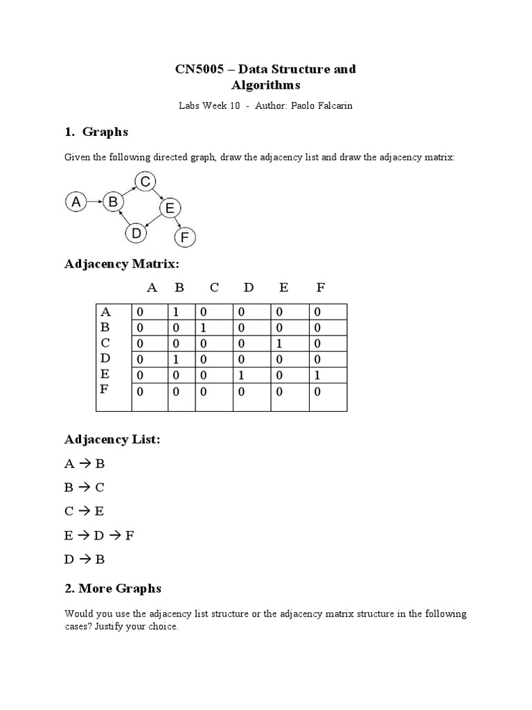 Graphs Assignment | PDF | Vertex (Graph Theory) | Boolean Data Type