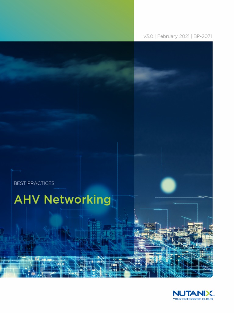 BP Ahv Networking | PDF | Computer Network | Cloud Computing